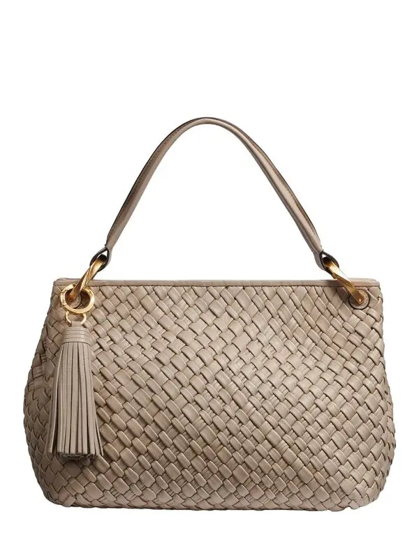 Donna Karan New York Glenwood Woven Shoulder Bag - Moth