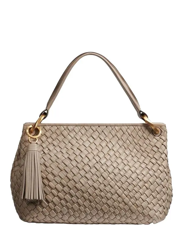 Donna Karan New York Glenwood Woven Shoulder Bag - Moth