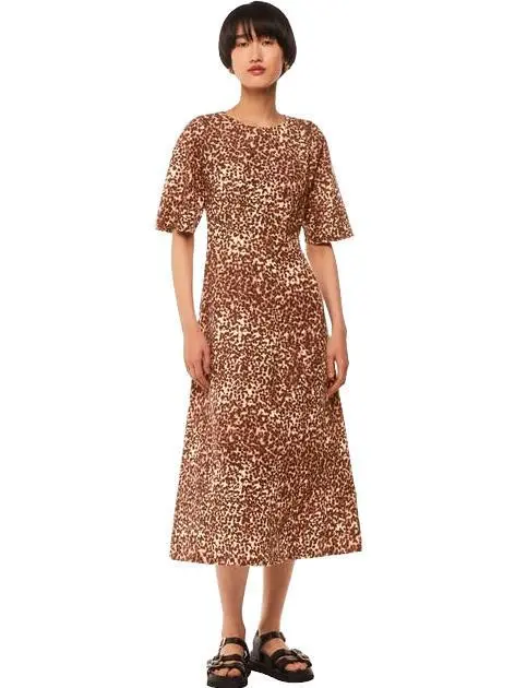 Whistles Marble Spot Veda Dress - Multicolour