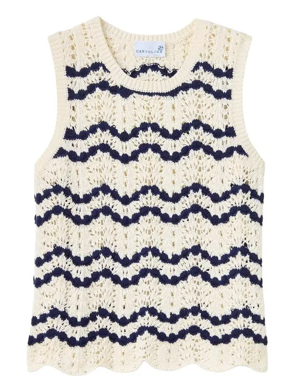 CARTOLINA Northport Knit Tank - Blue