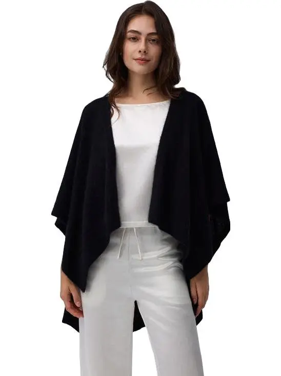 JUANA Cashmere Cape - Black