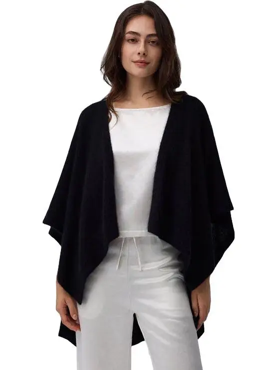 JUANA Cashmere Cape - Black