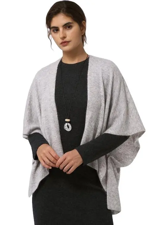 JUANA Cashmere Cape - Gray