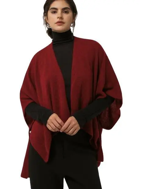 JUANA Cashmere Cape - Red