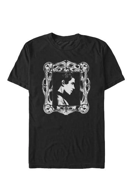 STAR WARS: ATTACK OF THE CLONES Framed Anakin Profile Short Sleeve Graphic T-shirt - Black
