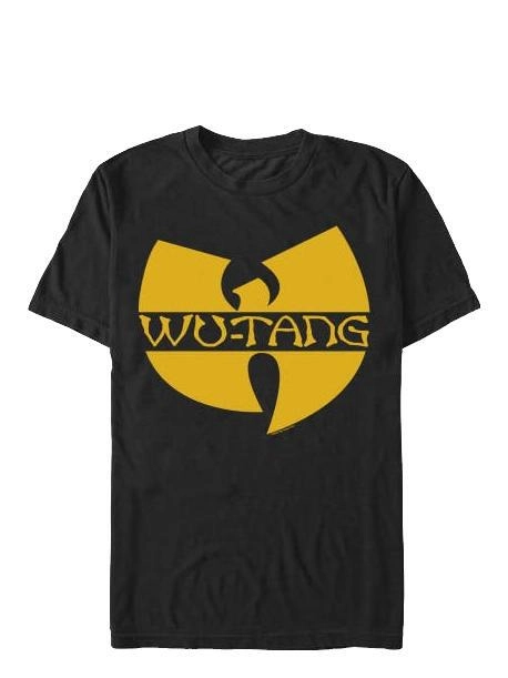WU-TANG CLAN Classic Bold Logo Short Sleeve Graphic T-shirt - Black