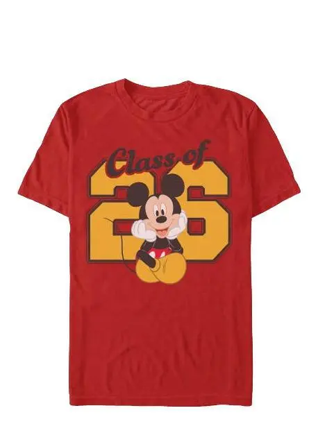 MICKEY & FRIENDS Class Of 26 Pose Graphic T-shirt - Red