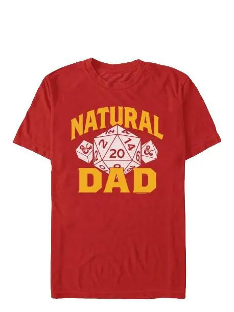 DUNGEONS & DRAGONS Natural Twenty Dad Graphic T-shirt - Red