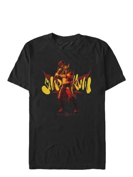 MORTAL KOMBAT II Shao Kahn Wrath Hammer Pose Graphic T-shirt - Black