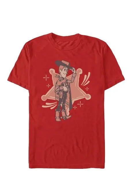TOY STORY 5 I Am Woody Badge Graphic T-shirt - Red