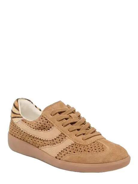 Dolce Vita Merit Perforated Sneakers - Pecan Suede