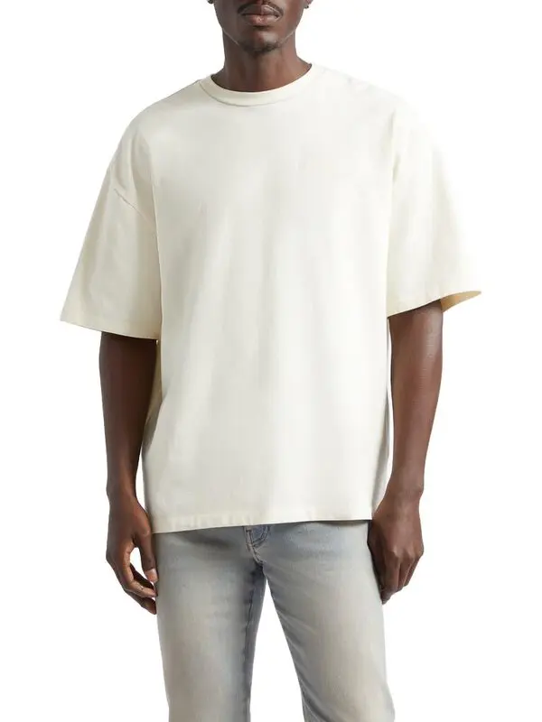 Amiri Oversize Gradient Ma Bandana Patch Appliqué Skate T-shirt - Ivory