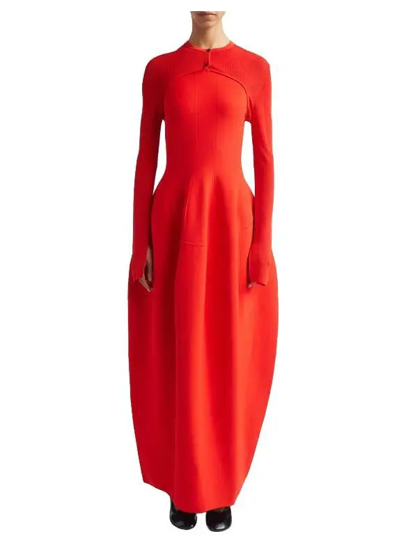 ASHLYN Tama Sleeveless Maxi Sweater Dress - Red