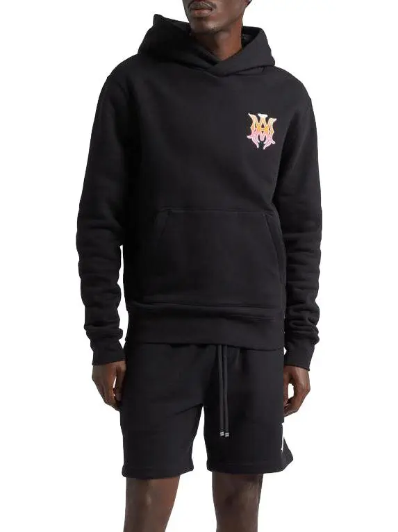 Amiri Ma Surf" Regular Fit Cotton Hoodie - Black