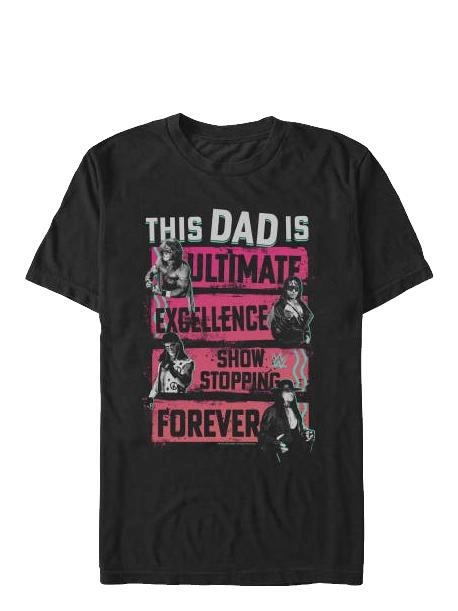 WWE This Dad Is Forever Short Sleeve Graphic T-shirt - Black