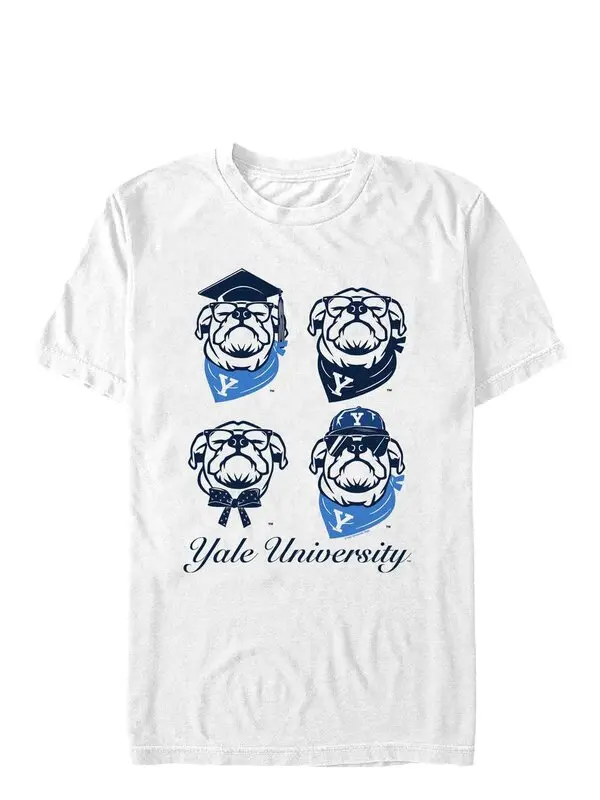 YALE UNIVERSITY Handsome Dan Portraits Graphic T-shirt - White