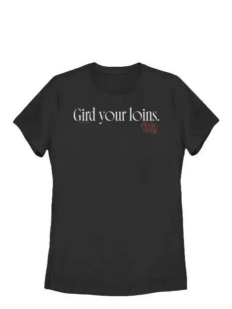 THE DEVIL WEARS PRADA 2 Gird Your Loins" Graphic T-shirt - Black