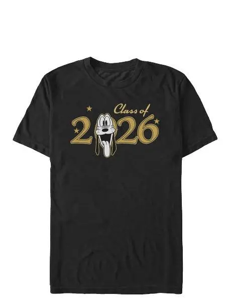 MICKEY & FRIENDS Pluto Class Of 2026 Stars Graphic T-shirt - Black