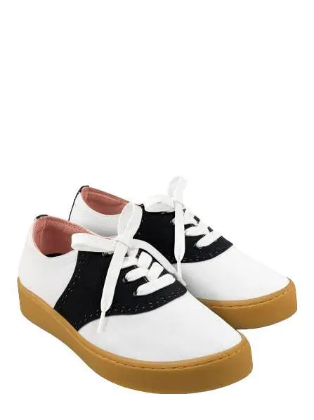 HOT CHOCOLATE DESIGN Casual Printed Lace-up Sneakers - Saddle