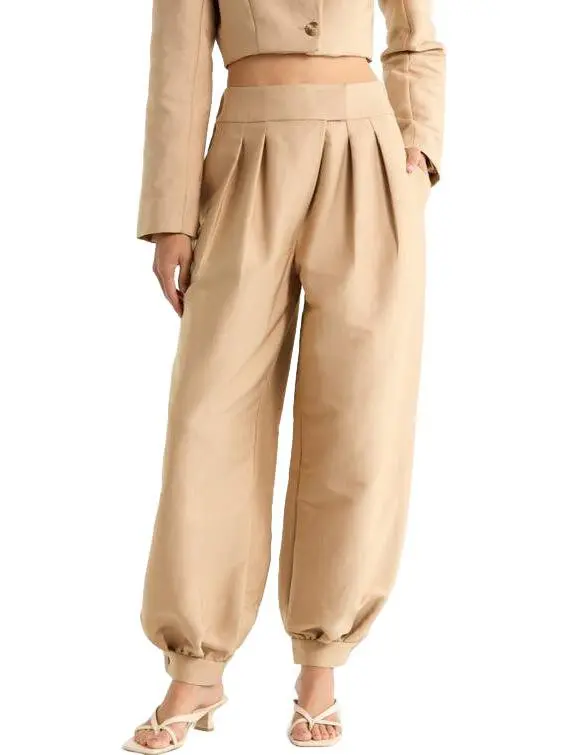 AFRM Berner Twill Balloon Pants - White Pepper