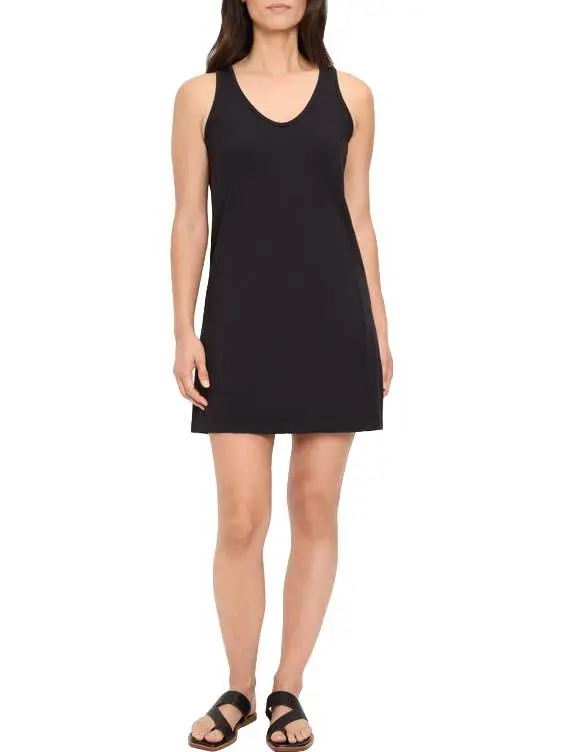 Michael Stars Camilla Cotton Tank Dress - Black