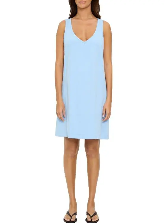 Michael Stars Camilla Cotton Tank Dress - Sky