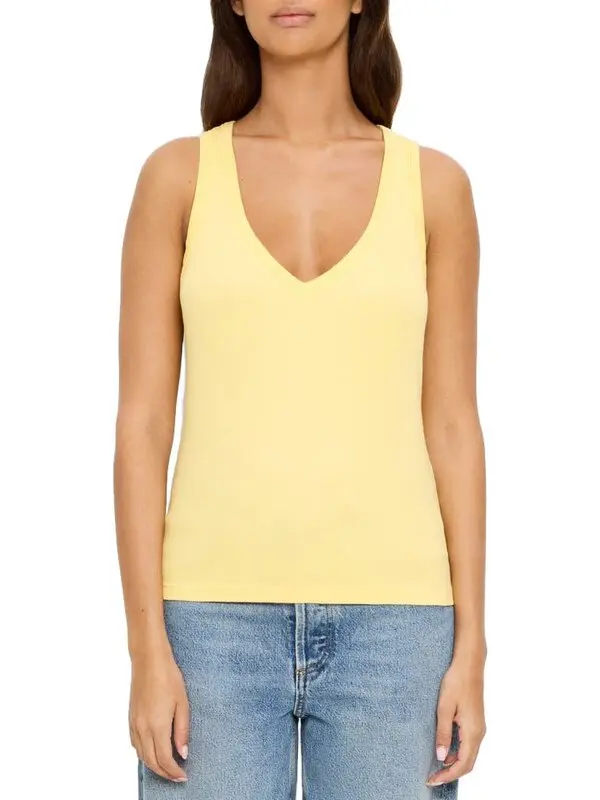 Michael Stars Ivara Racerback Rib Tank - Macaw