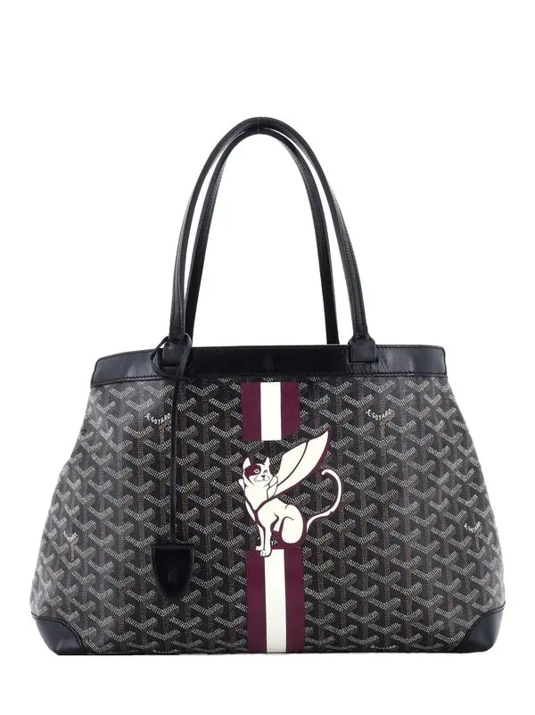 Goyard Bellechasse Bag Coated Canvas Pm - Black