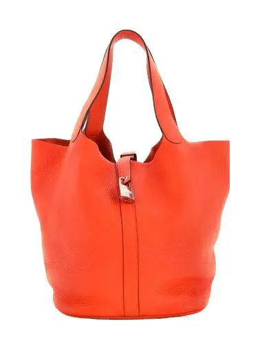 Hermès Picotin Lock Bag Clemence Gm - Orange
