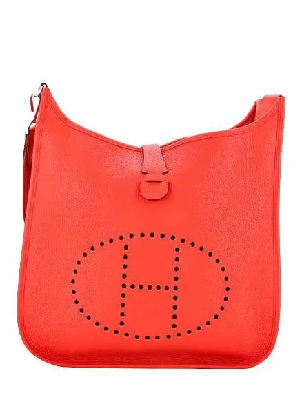 Hermès Evelyne Bag Gen Iii Clemence Gm - Red