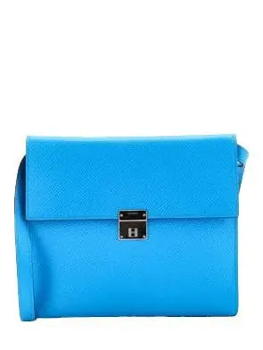 Hermès Clic Wallet On Strap Epsom 16 - Blue