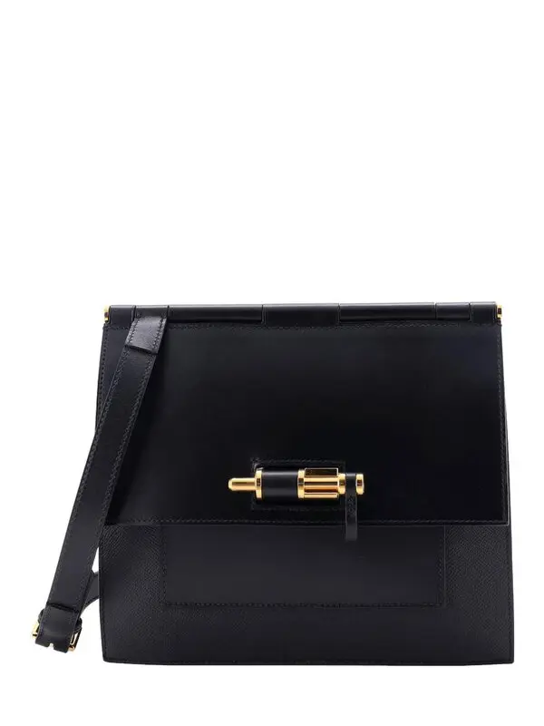Hermès Sacabar Shoulder Bag Epsom And Swift 24 - Black