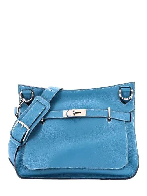 Hermès Jypsiere Bag Clemence 34 - Blue