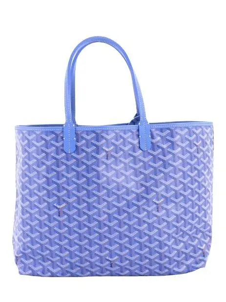 Goyard Saint Louis Reversible Tote Coated Canvas And Printed Canvas Pm - Blue