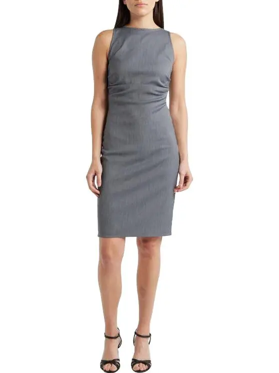 NIKKI LUND Mary Sheath Dress - Grey