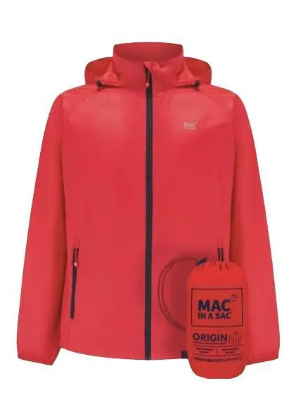 MAC IN A SAC Origin Ii Packable Waterproof Jacket - Red