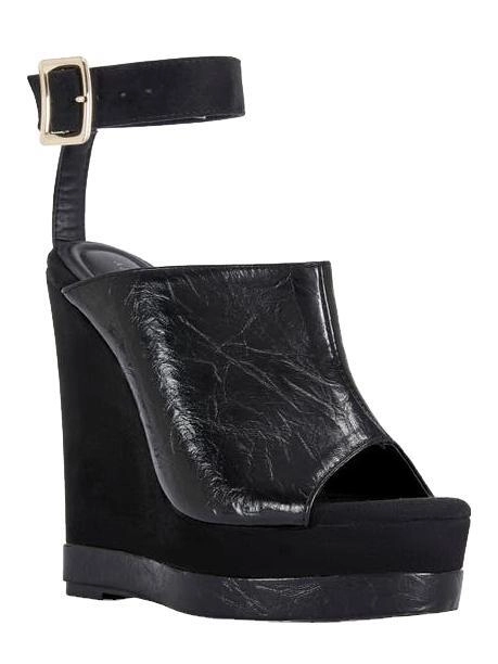AZALEA WANG Tana Platform Ankle Strap Sandal - Black