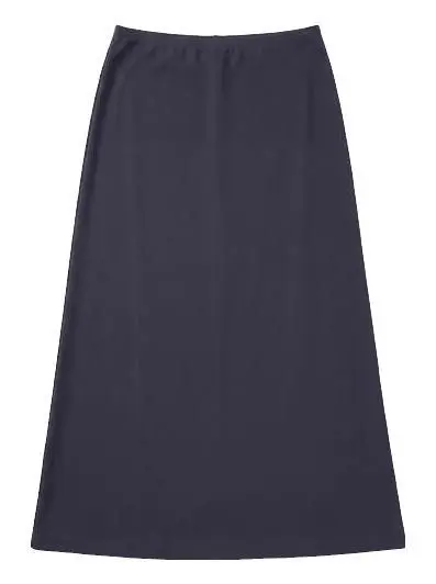 MONTE CARLO Elastic Waist Pull-on Skirt - Charcoal