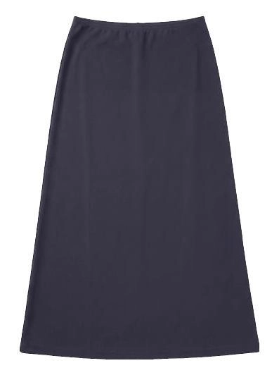 MONTE CARLO Ladies Pull-on Knit Skirt - Charcoal