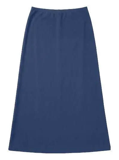 MONTE CARLO Elastic Waist Pull-on Skirt - Dark Blue