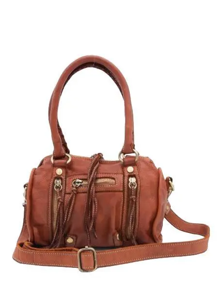 BOLSA NOVA HANDBAGS Bolsa Nova Small Pocket Satchel - Cognac