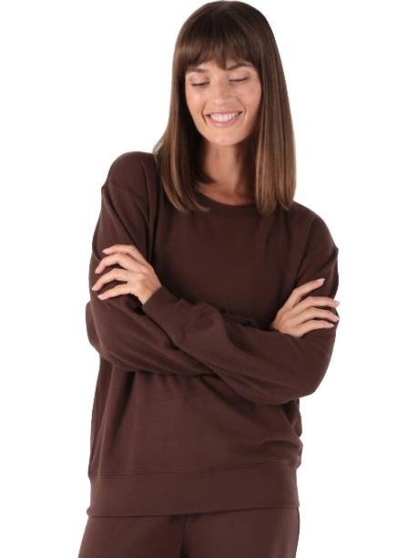 SOFTFLEX Oversized Crew Neck Long Sleeve Shirt - Java