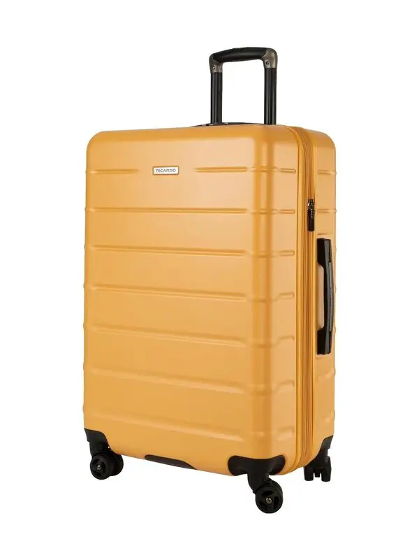 RICARDO BEVERLY HILLS Cambria 24-inch Hardside Checked Suitcase - Mango Tango