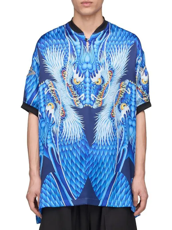 Y3 Satin Dragon Graphic Jersey - Multicolour
