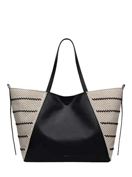 RADLEY The Delphine Perforated Extra Large Open Top Tote Bag - Black