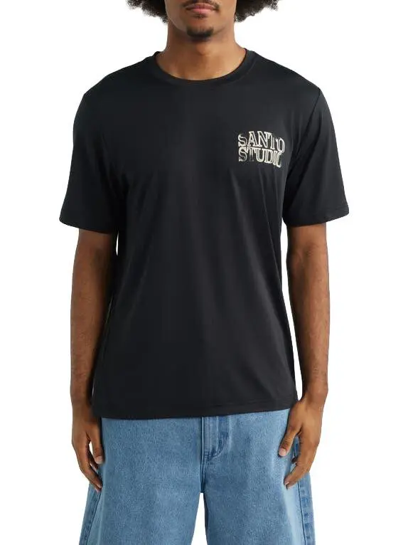 SANTO STUDIO True Tech Graphic T-shirt - Black