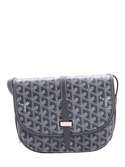 Goyard Belvedere Ii Messenger Bag Coated Canvas Pm - Grey