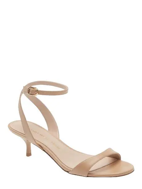 STUART WEITZMAN Kellie Ankle Strap Sandal - Adobe