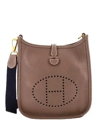 Hermès Long Strap Evelyne Bag Clemence Tpm - Grey