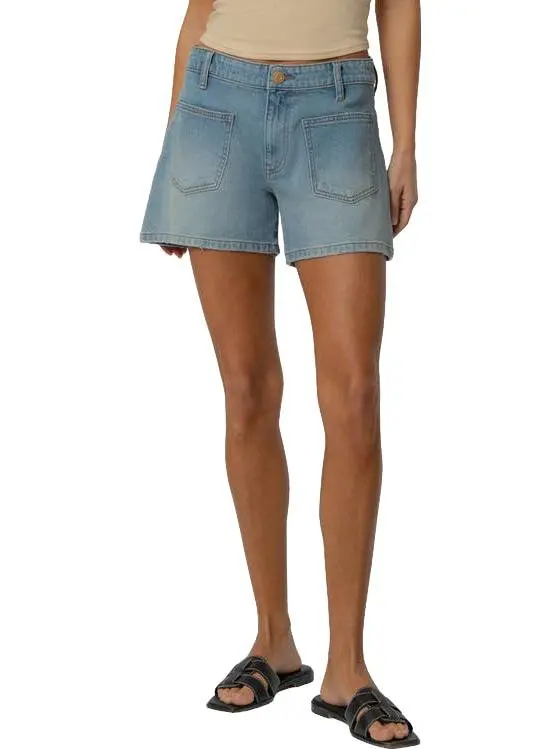 Kut From The Kloth Jane Patch Pocket Denim Shorts - Restore